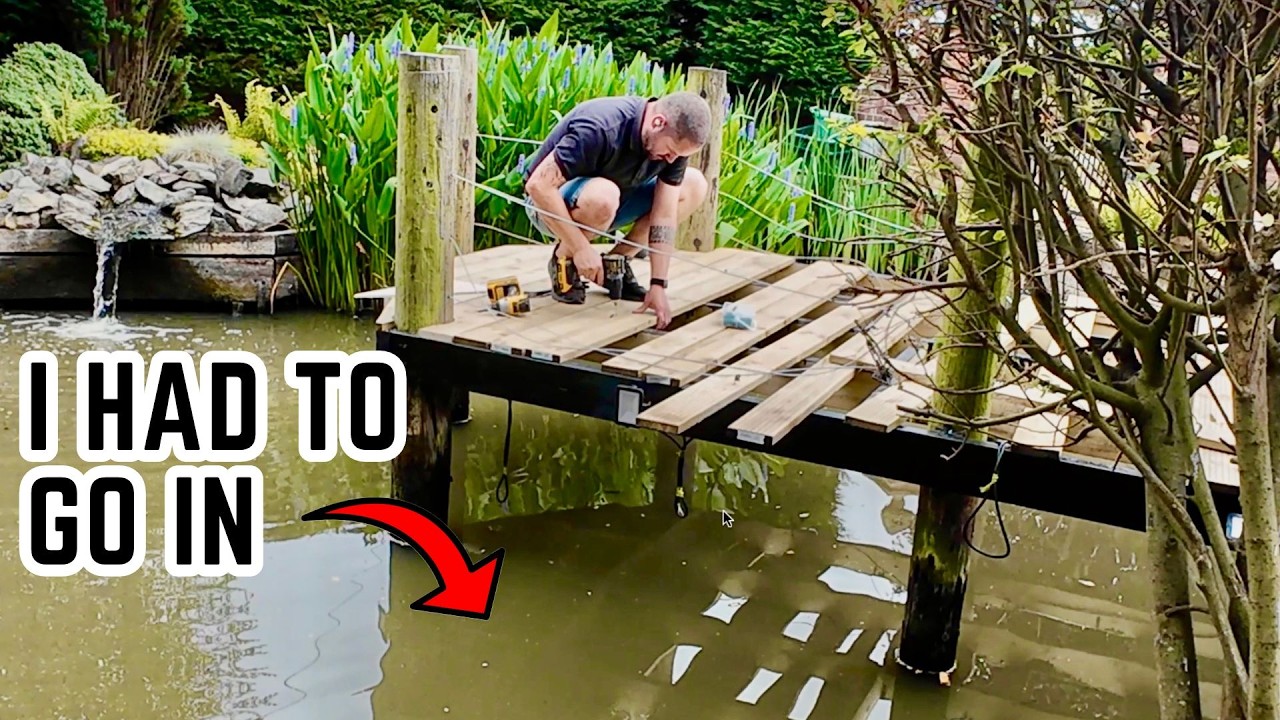 Building a jetty ! Uk carpentry - YouTube