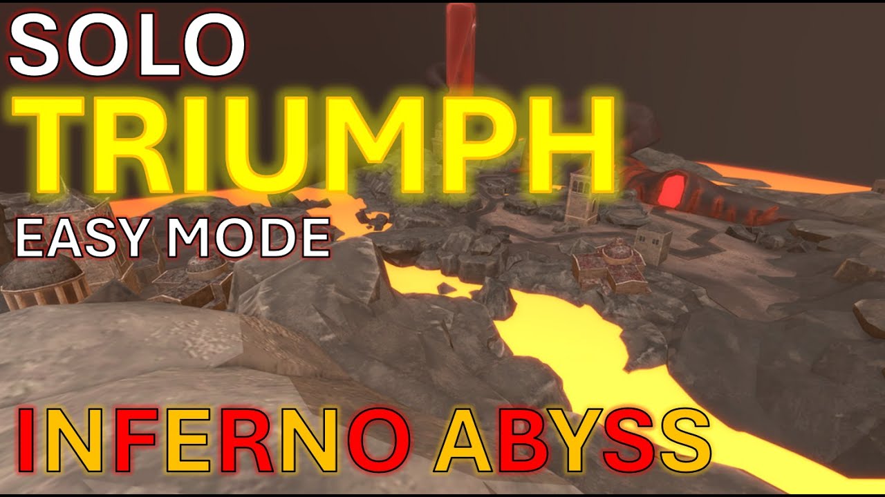 Solo Triumph on Infernal Abyss (Tri-Lane Map) | Tower Defense Simulator ...
