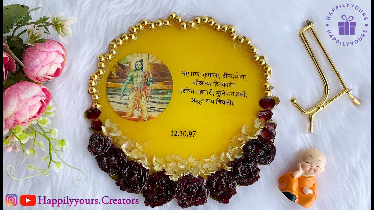 Resin mantra frame - Step by Step Resin Tutorial | Resin Art | DIY Resin Art Tutorial - YouTube