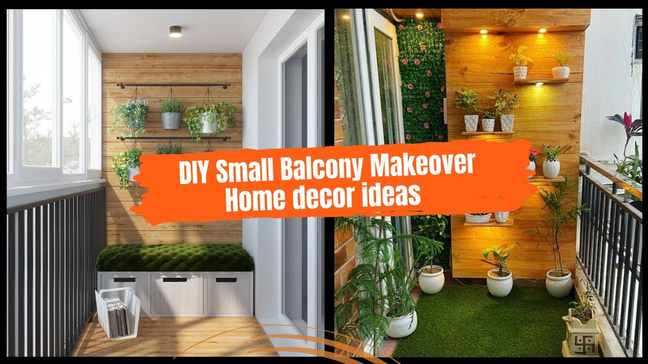 Small Balcony Makeover on a Budget | Easy DIY Decoration Ideas - YouTube
