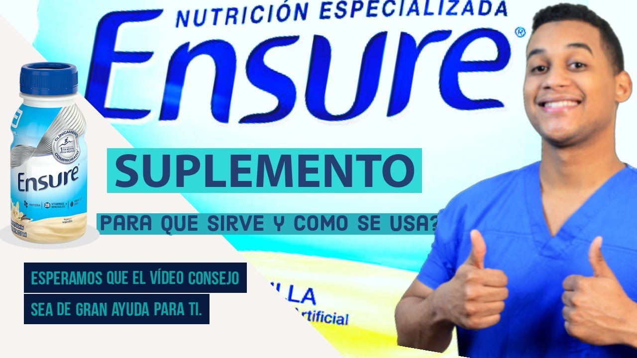ENSURE para que sirve, CUANDO NO TOMARLO 💊 - YouTube