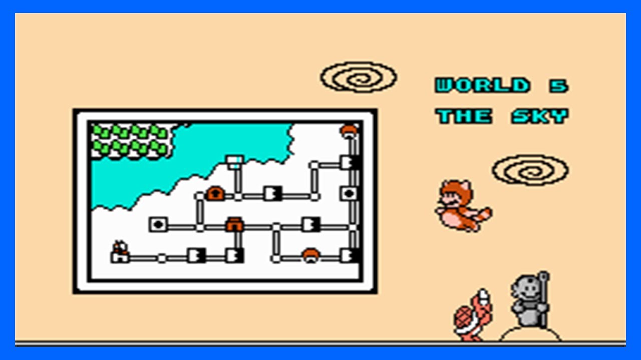 SUPER MARIO BROS 3 - WORLD 5 secrets 💥 - YouTube