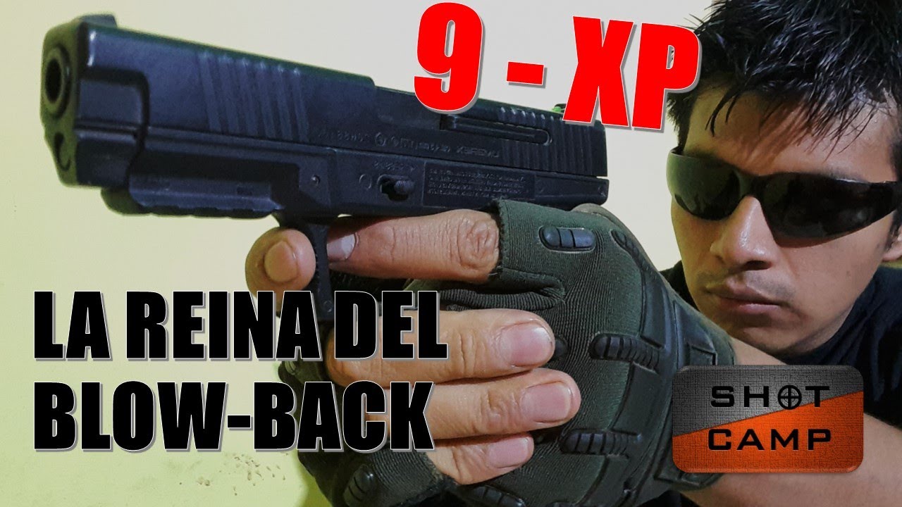 Pistola 9XP Cal .177 400 fps Review, La mejor CO2 de Umarex!? con SHOT ...
