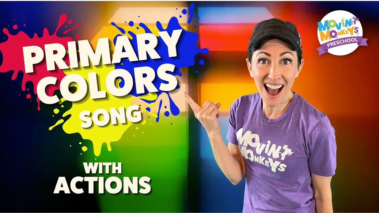 Primary Colors Song | Movin' Monkeys Preschool - YouTube