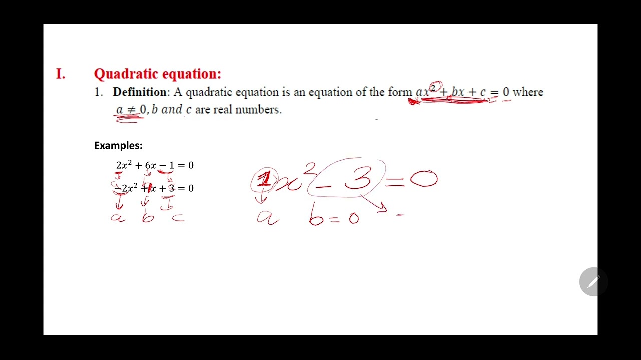 part1_quadratic equation - YouTube