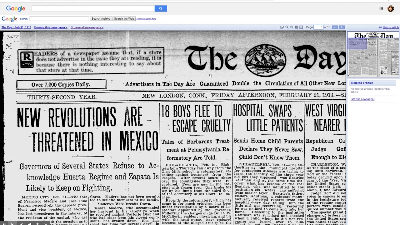Citing Newspapers from Google Archives - YouTube