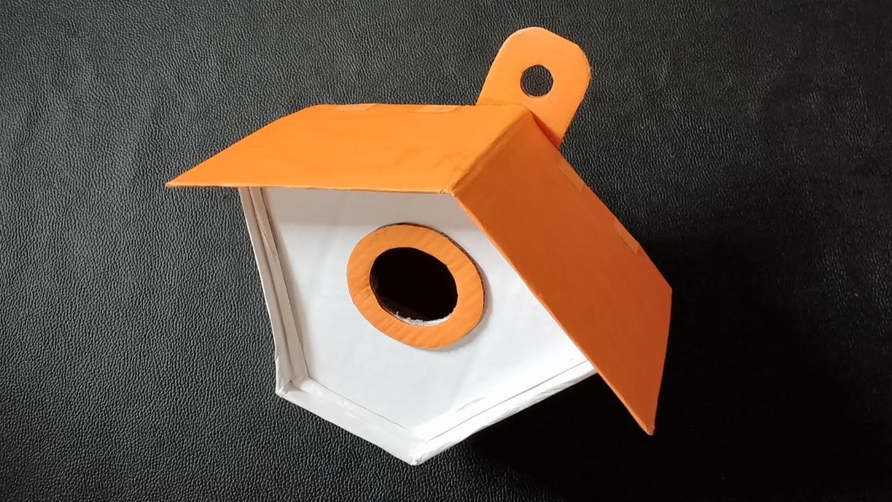Cardboard Bird House Making। How To Make Bird House - YouTube