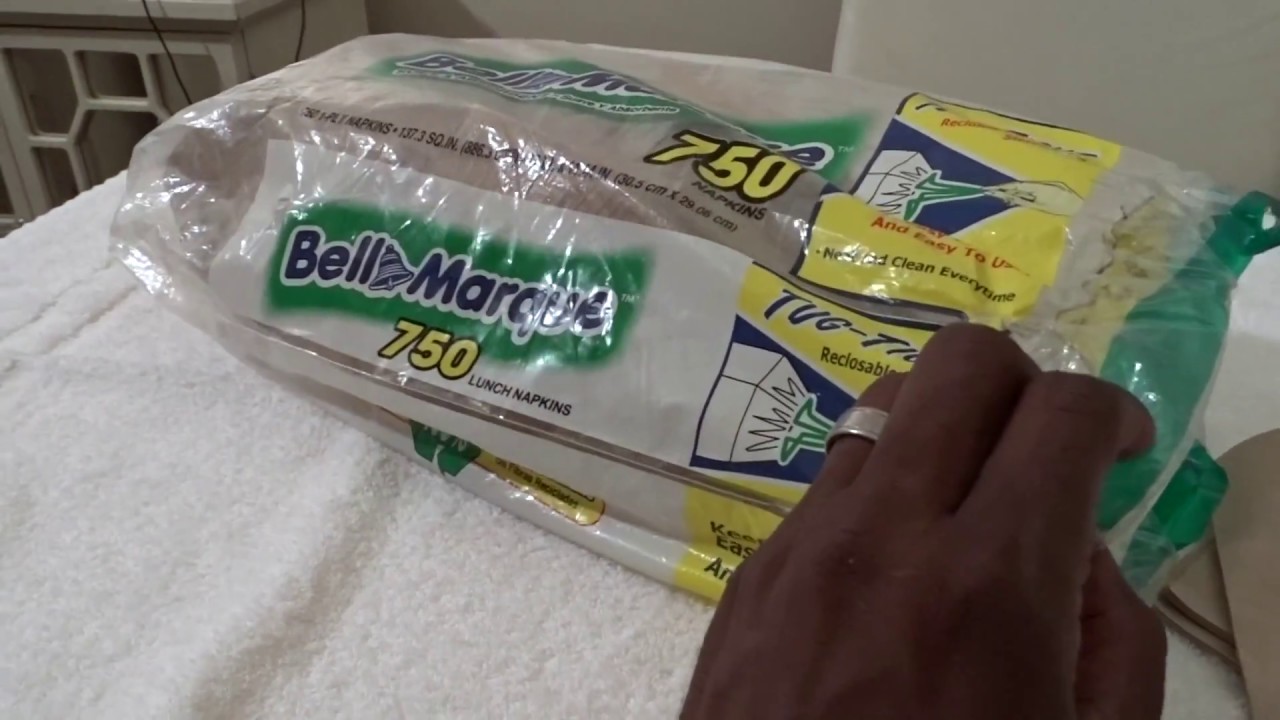How To use Bell Marque Lunch Napkins Review - YouTube