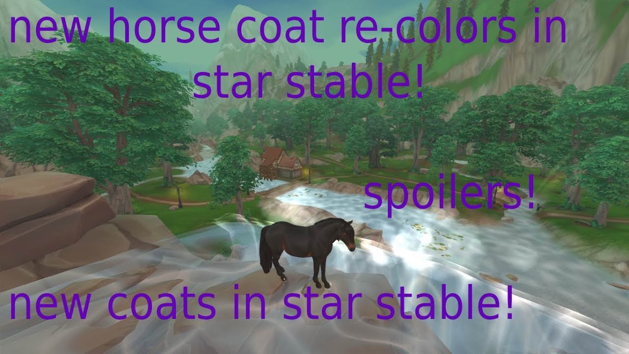 NEW HORSE COAT RE-COLORS IN STAR STABLE! SPOILERS! SSO! - YouTube
