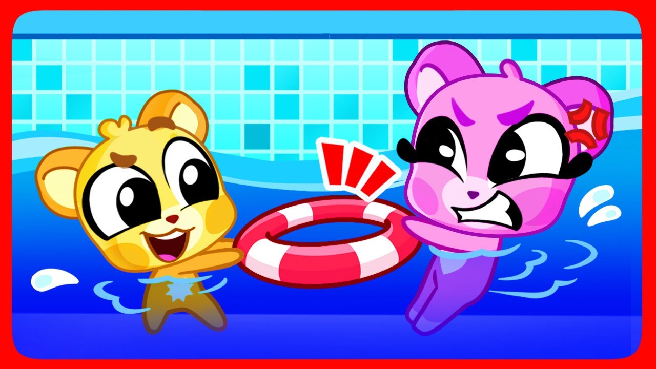 💦 Safety Rules In The Pool ⛔ Play Safe, Baby! 🐻 Educational Cartoon for ...