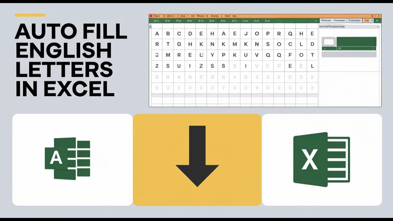 19. Quickly Auto Fill English Letters with Custom Data Fill in Excel ...