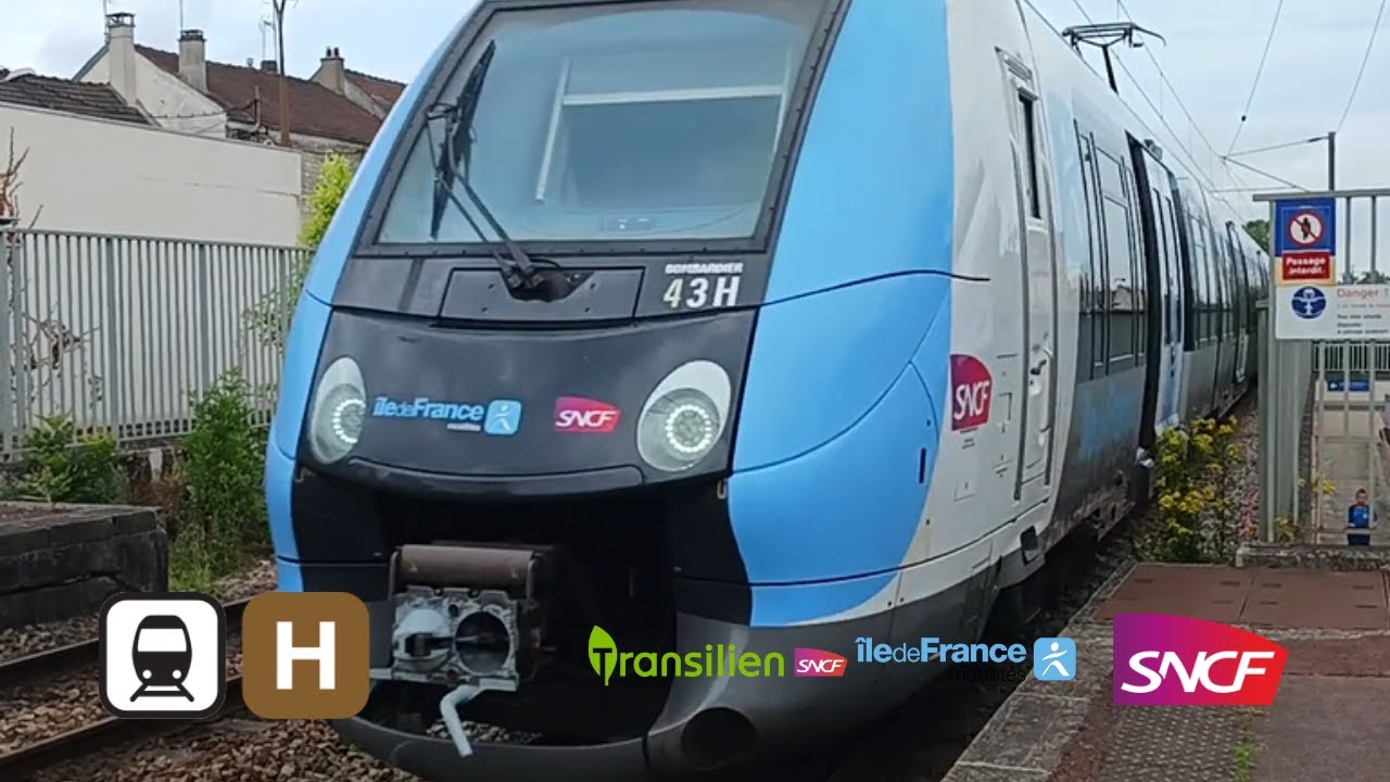 [Transilien H] Arrivée et départ d'un Z50000 NAT (UM) à la Gare de ...