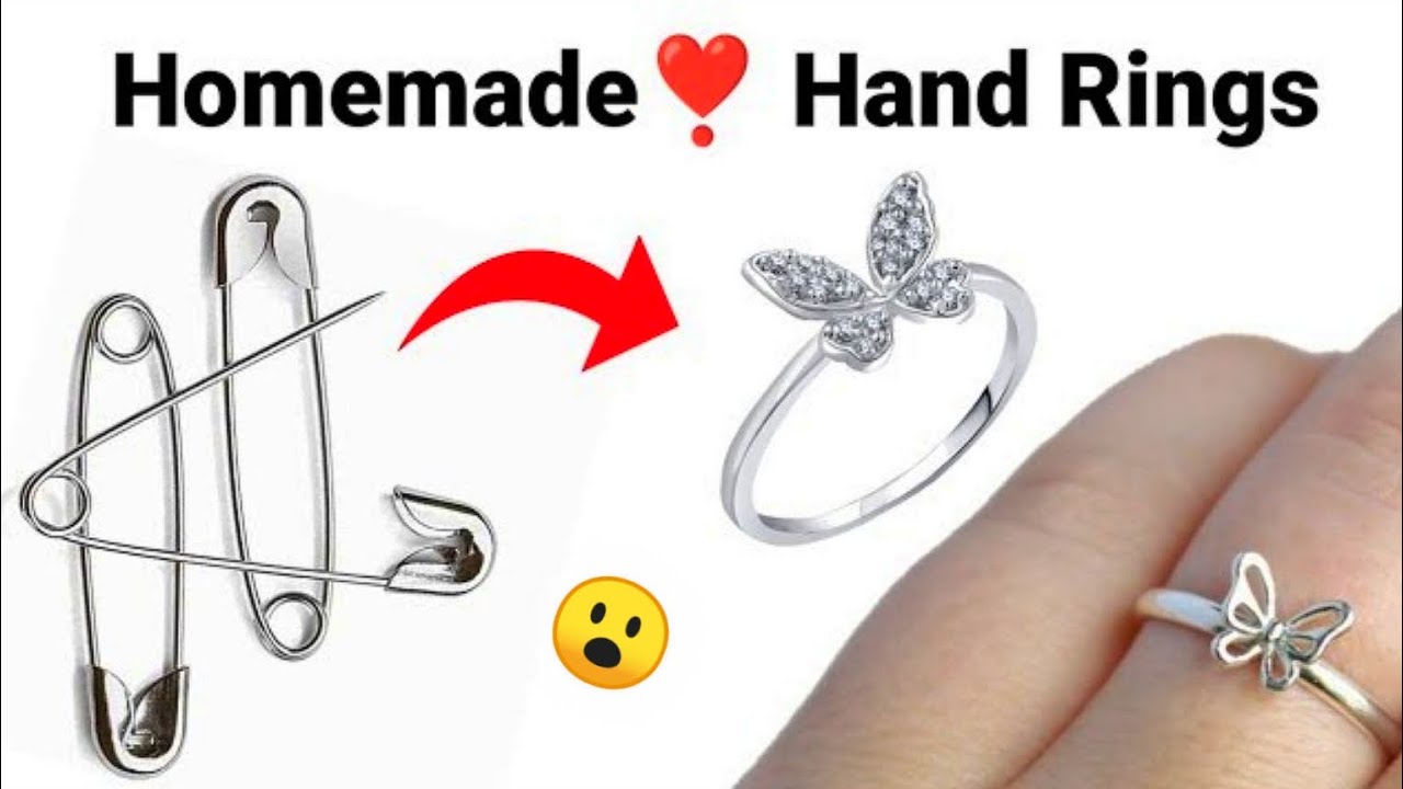 DIY Homemade cute hand rings😍🥰/how to make rings/diy rings/diy homemade ...
