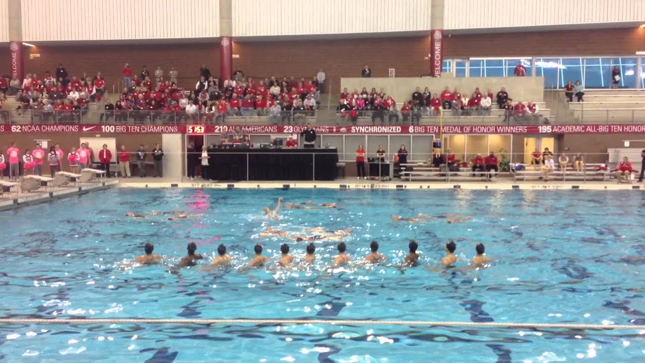 Ohio State Synchronized Swimming Buckeye Routine 2012 - YouTube