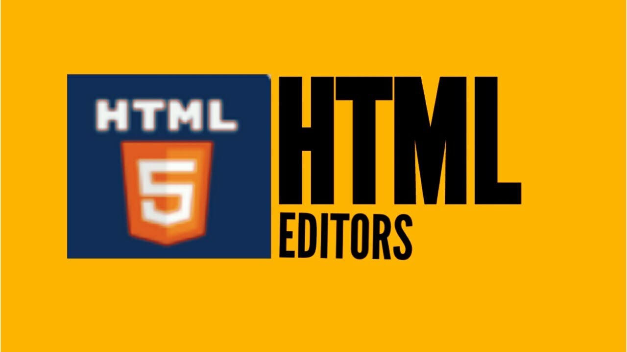 Html Editors 2 Youtube