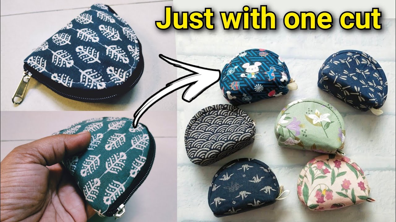 For beginners - Coin Pouch making at home | DIY Mini purse/ pouch ...