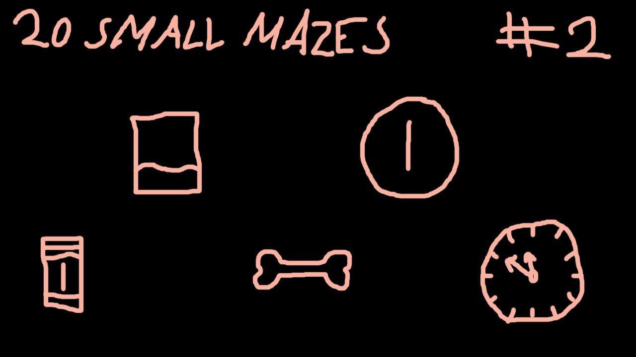 Hidden Mazes In These Items? | 20 Small Mazes - YouTube