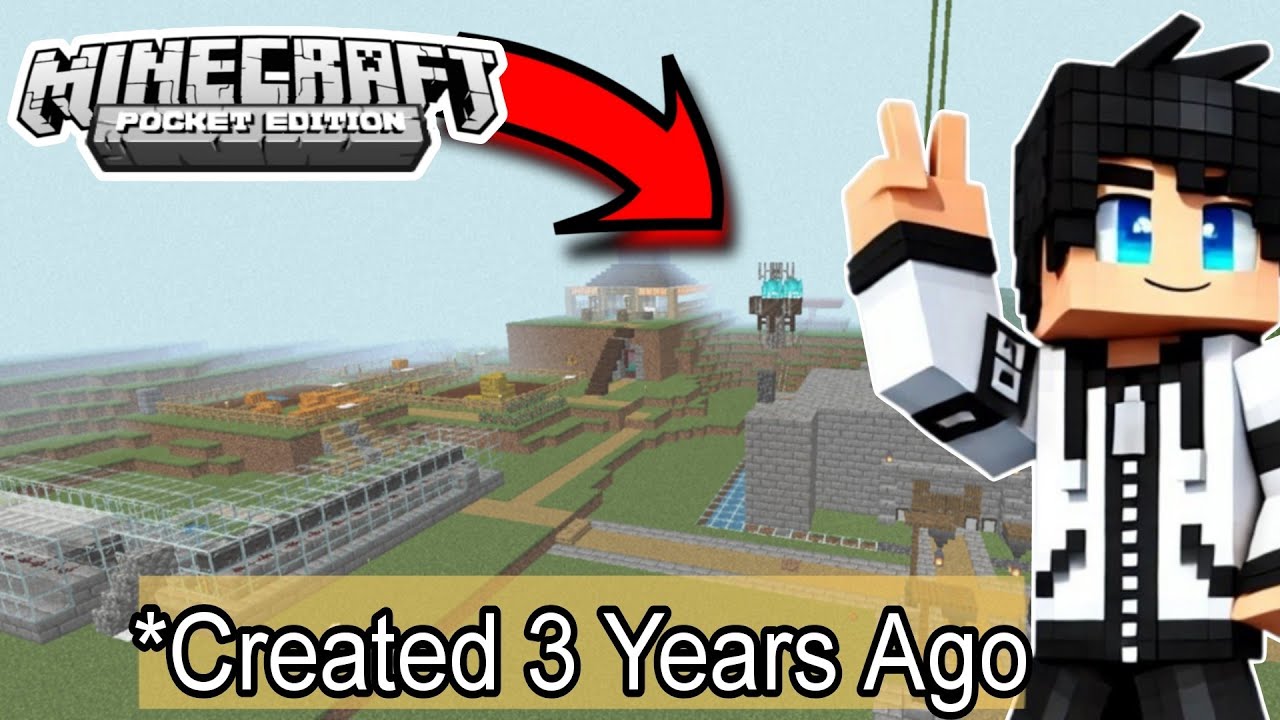 Visiting My 3 Years Old Minecraft PE World🔥!! Minecraft PE Survival ...