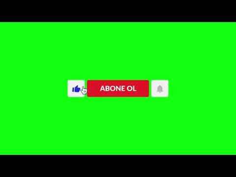 Beğen,Abone Ol/Undu,Bildirimleri Aç - Green Screen🔴4K 60FPS🔴
