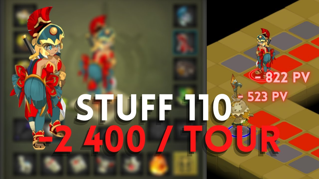 [DOFUS] STUFF FEU LVL 110 ELIO (-2400/Tour) - YouTube