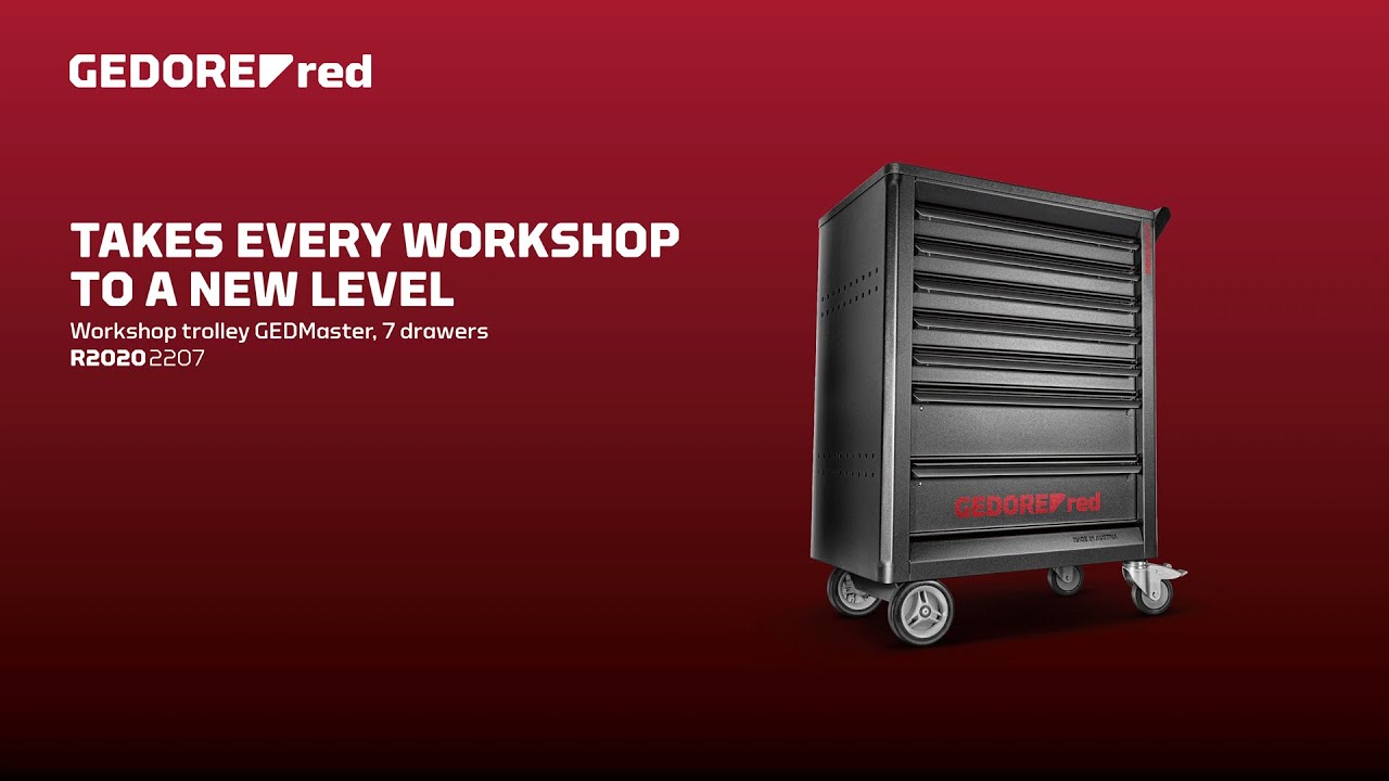 Order Meets Design: GEDORE red Workshop Trolley GEDMaster R20202207 ...