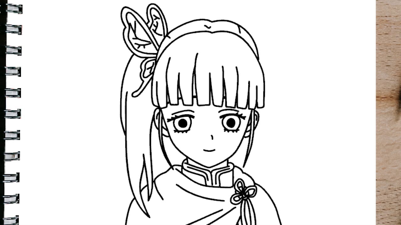 How to draw Kanao Tsuyuri step by step - Demon Slayer - YouTube