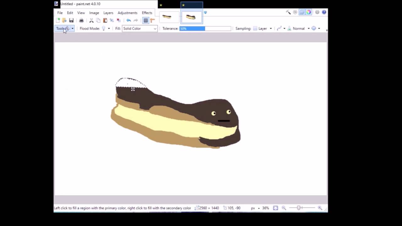 Chocolate Eclair Drawing - YouTube