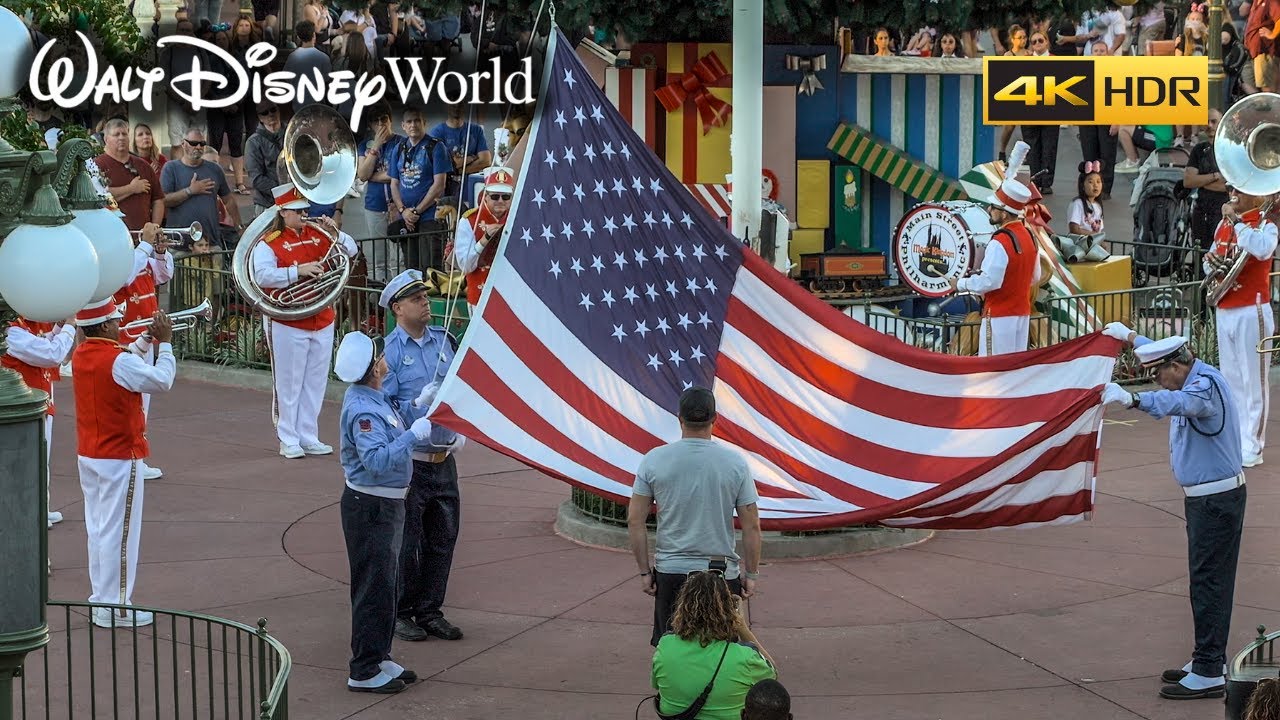 Magic Kingdom Disney World Flag Retreat Ceremony | Disney World Florida ...
