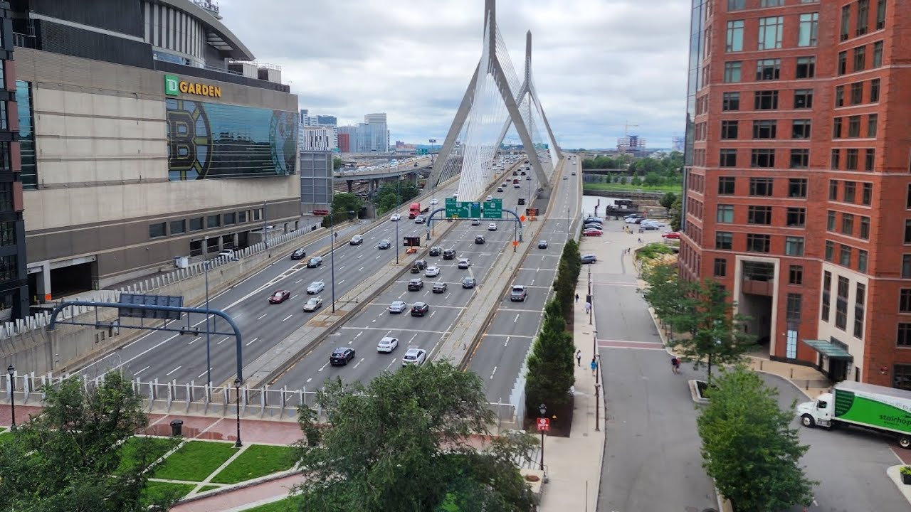 Time Lapse from Zakim Bridge Boston, TD Garden - YouTube