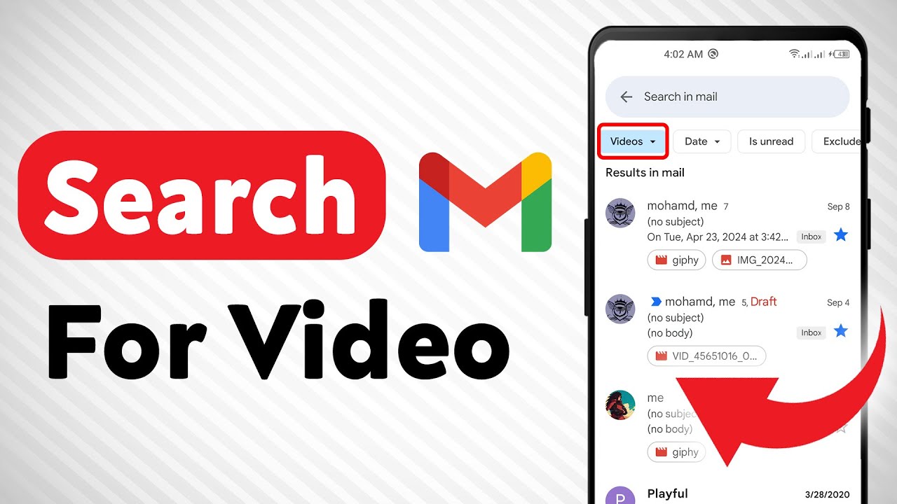 How to Search For A Video on Gmail (Updated) - YouTube