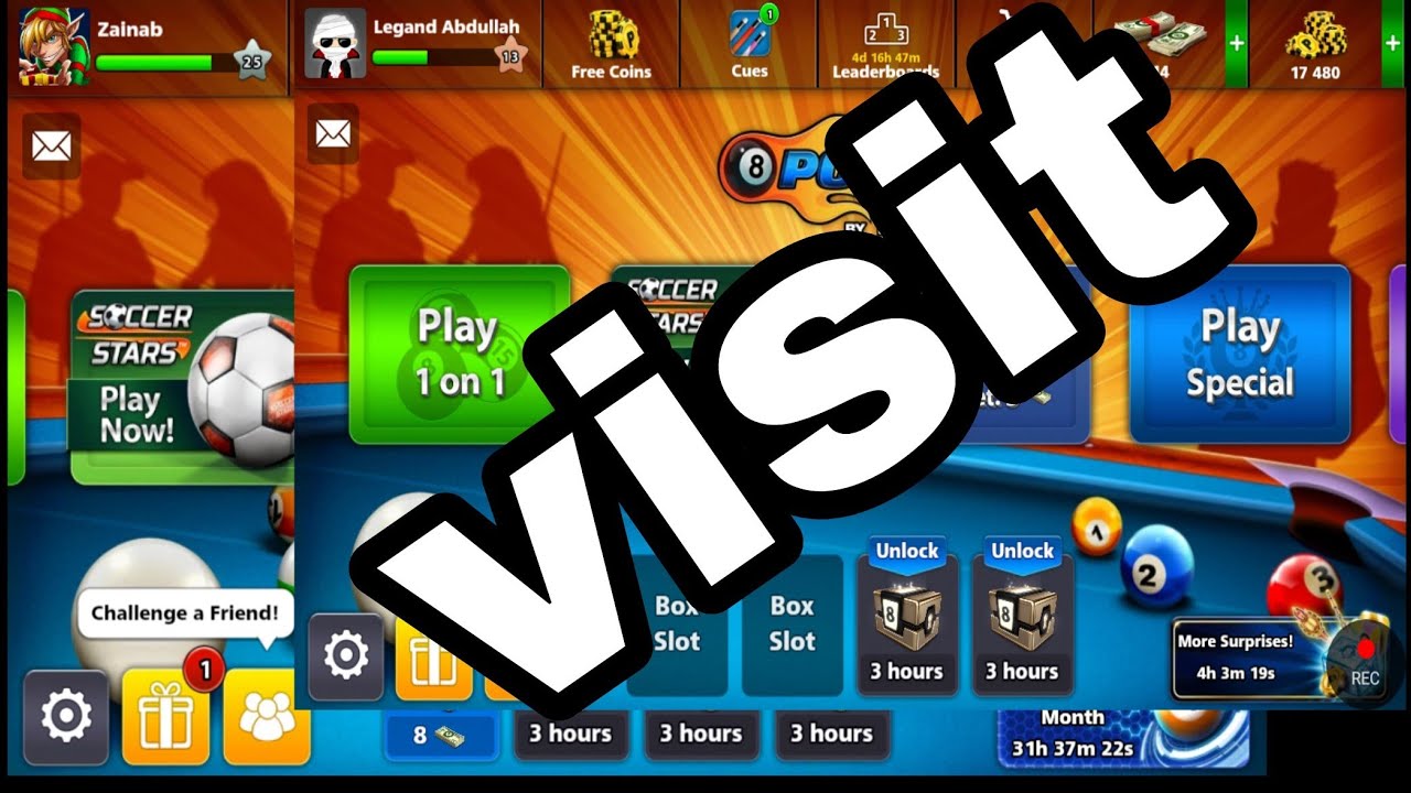 Lets visit my 8BP accounts || 8 Ball Pool - YouTube