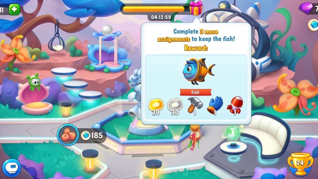 @Fishdom Story Event: A Garden Far-Far Away, Nearly Finished - YouTube
