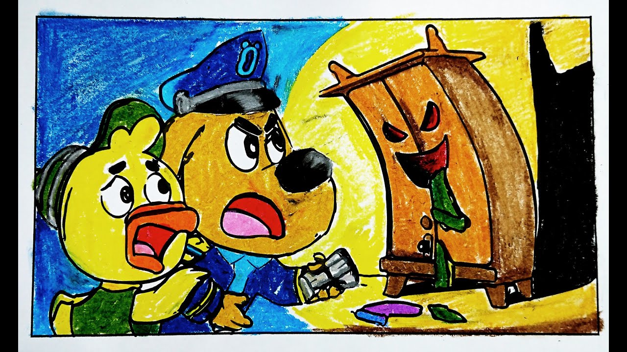 The Closet ate my Clothes!! | Sheriff Labrador coloring story - YouTube