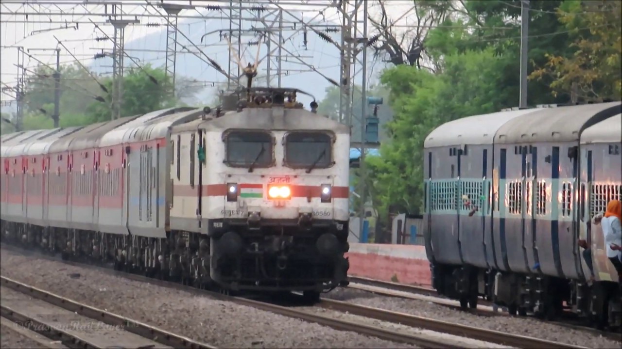 [4k UHD] | CR Rajdhani Aggressive Overtake At MPS | Indian Railways ...