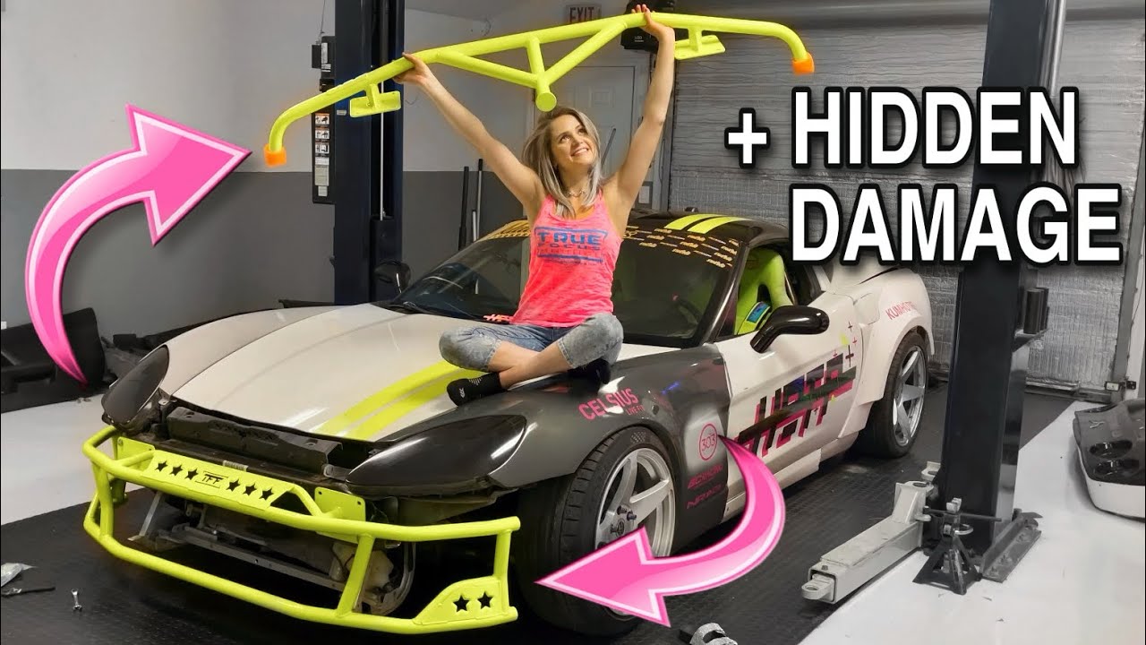 My Custom Bash Bars for the C6 Drift Corvette! - YouTube