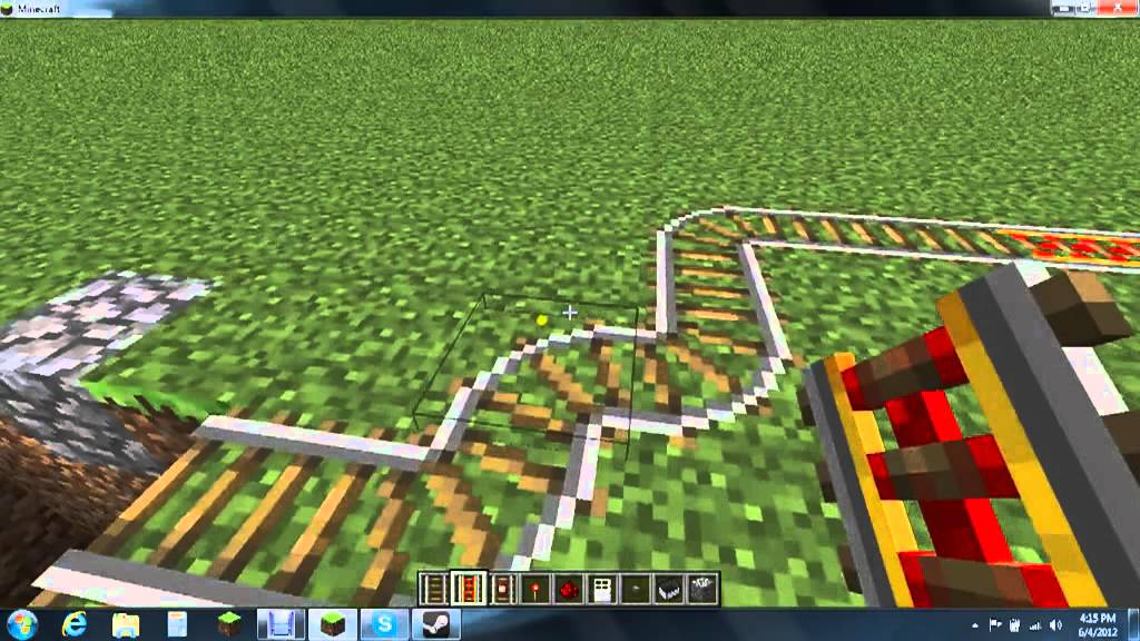 Minecraft Rails Basics - YouTube
