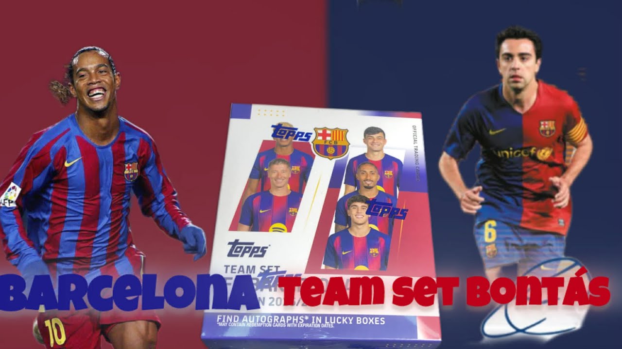 Topps Barcelona Team Set 25/26 Box Break Opening full - YouTube