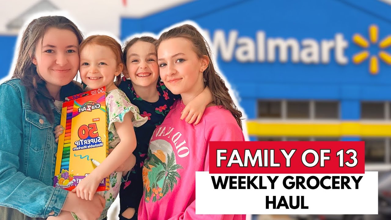BIG Family GROCERY Haul: Shopping For 11 KIDS At Walmart! - YouTube