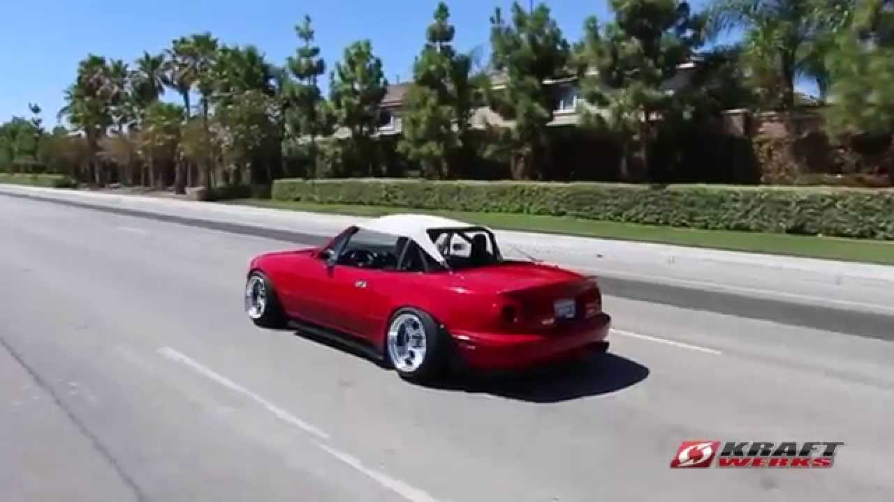 Featured Ride Project G's Red Devil Miata NA - YouTube