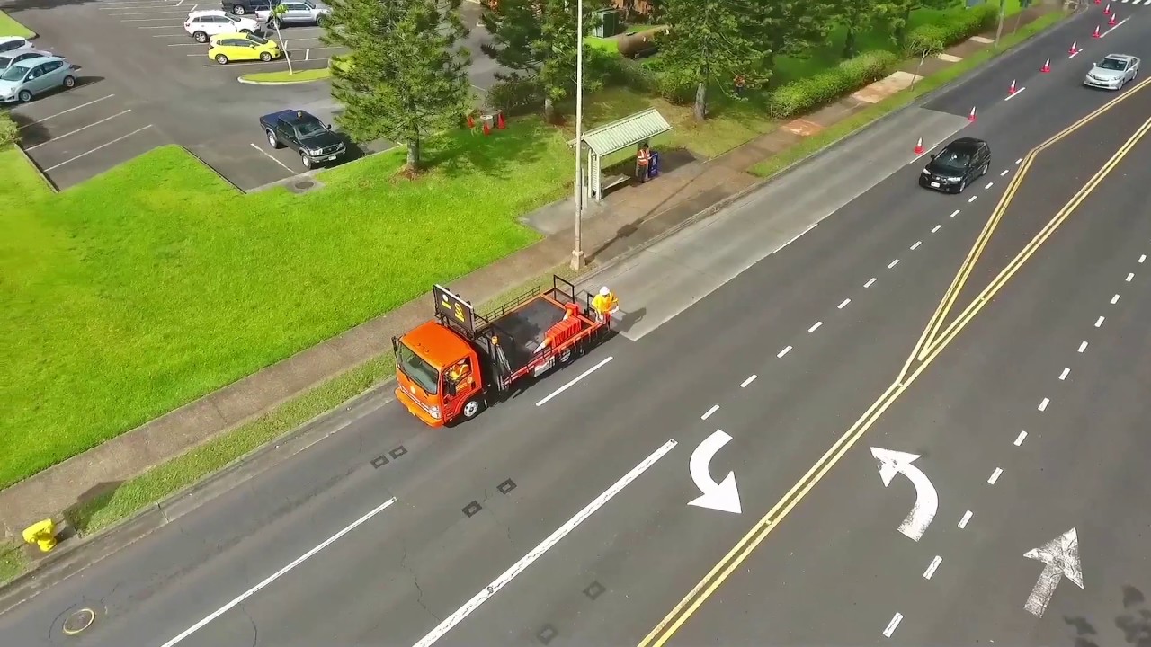 Road Safety Services and Design - Traffic Control Setup (Drone Video ...