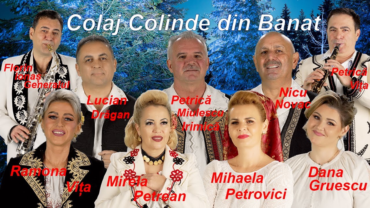 COLAJ DE COLINDE Cele mai frumoase colinde din Banat || Colaj colinde ...