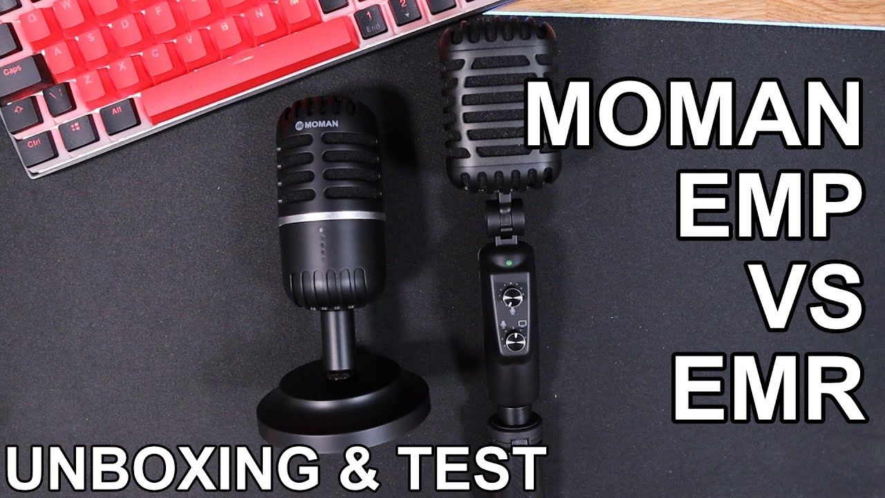 MOMAN EMP VS EMR USB MICROPHONE UNBOX & TEST #USBMICROPHONE #BESTUSBMIC ...