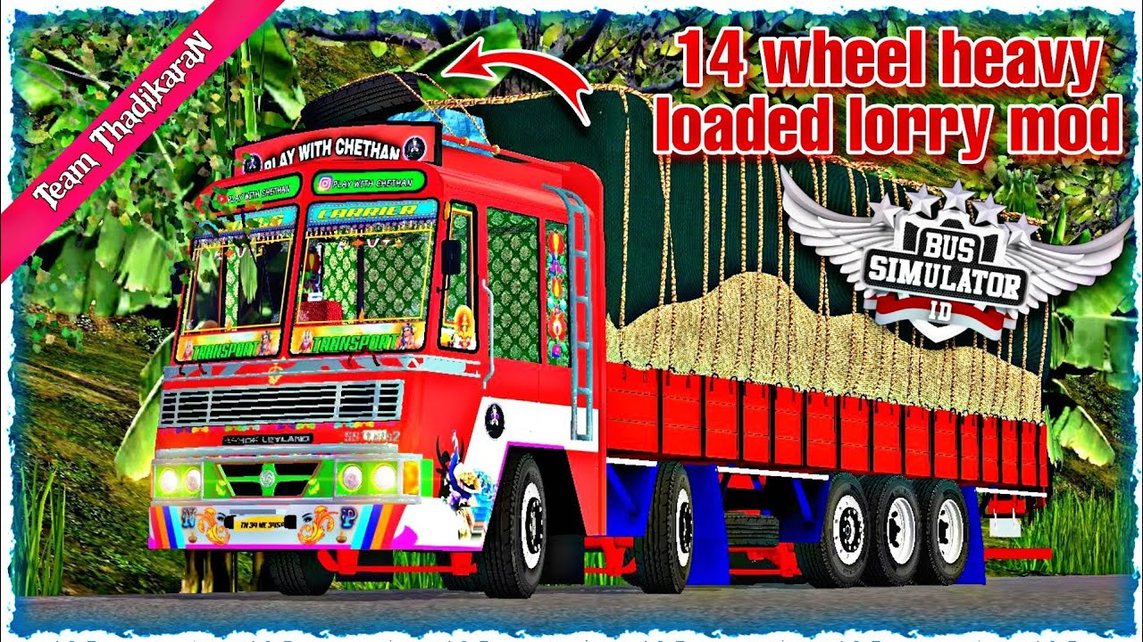 14 wheel heavy lorry mod released for bussid 🔥 || mod review - YouTube