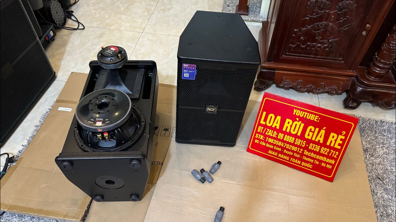 [HOT] Dựng Loa Full 25 RCF, Bass 25 NR 10WF335 + Treble 450 NR, trống ...