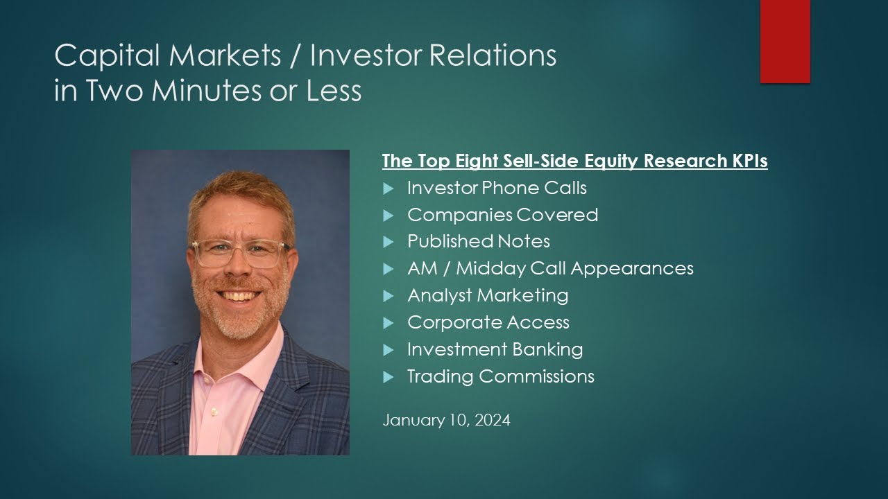 Top Eight Sell-Side Equity Research KPIs