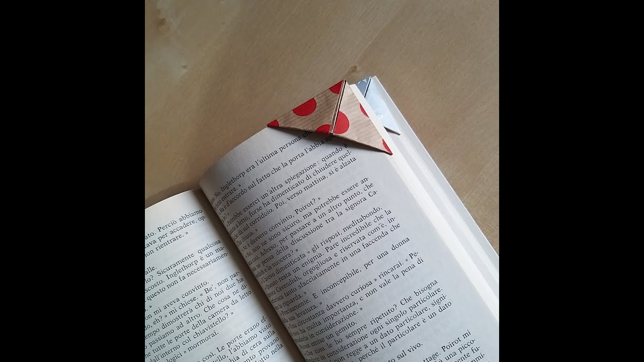 Origami bookmark - origami segnalibro - YouTube