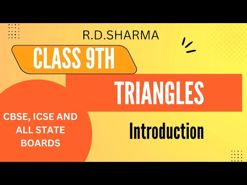 Introduction | Triangles | Maths | 9th | CBSE | ICSE | - YouTube