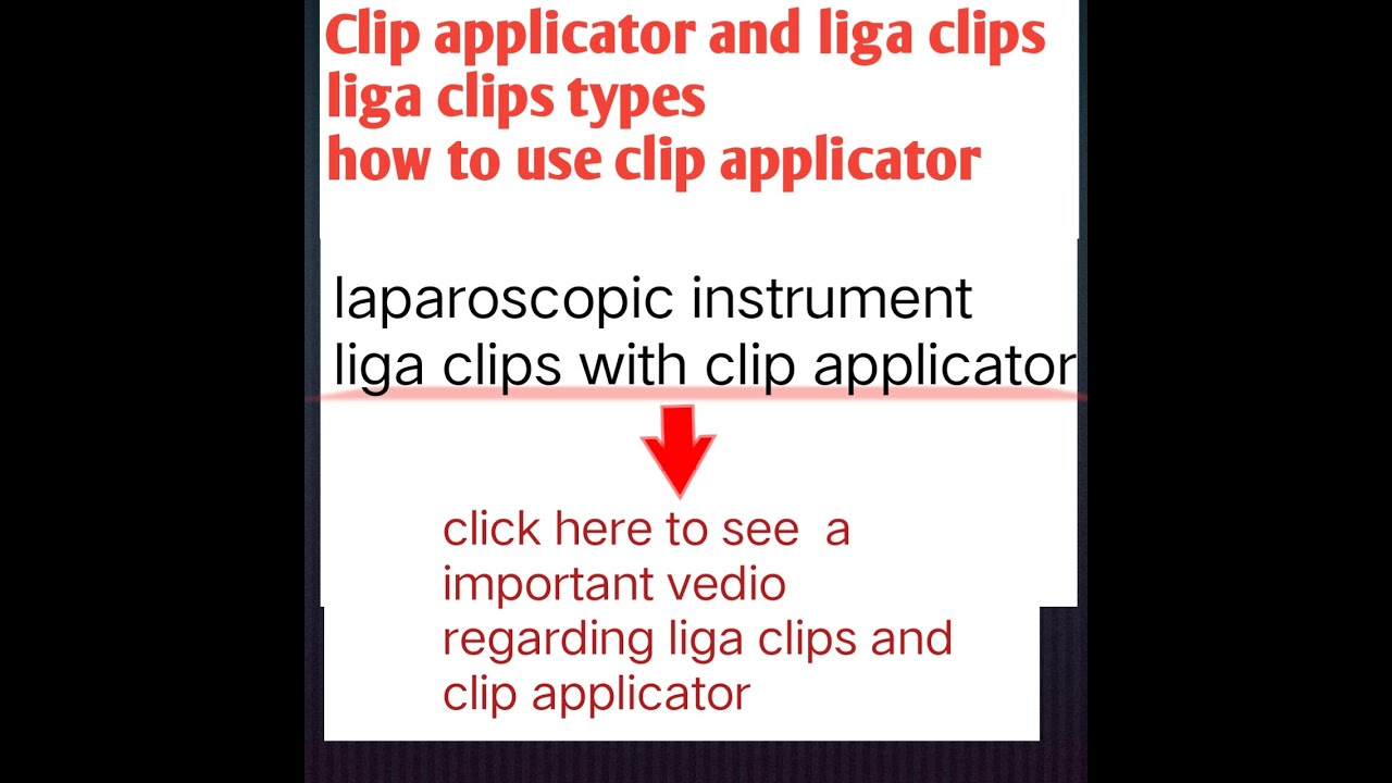 What is liga clip and liga clip applicator - YouTube