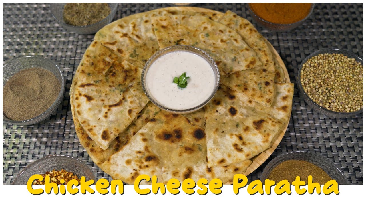 Chicken Cheese Paratha Recipe by Pait Puja - YouTube