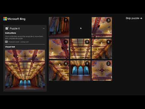 AI Solves Microsoft Bing Slide Puzzle (ASMR) - YouTube